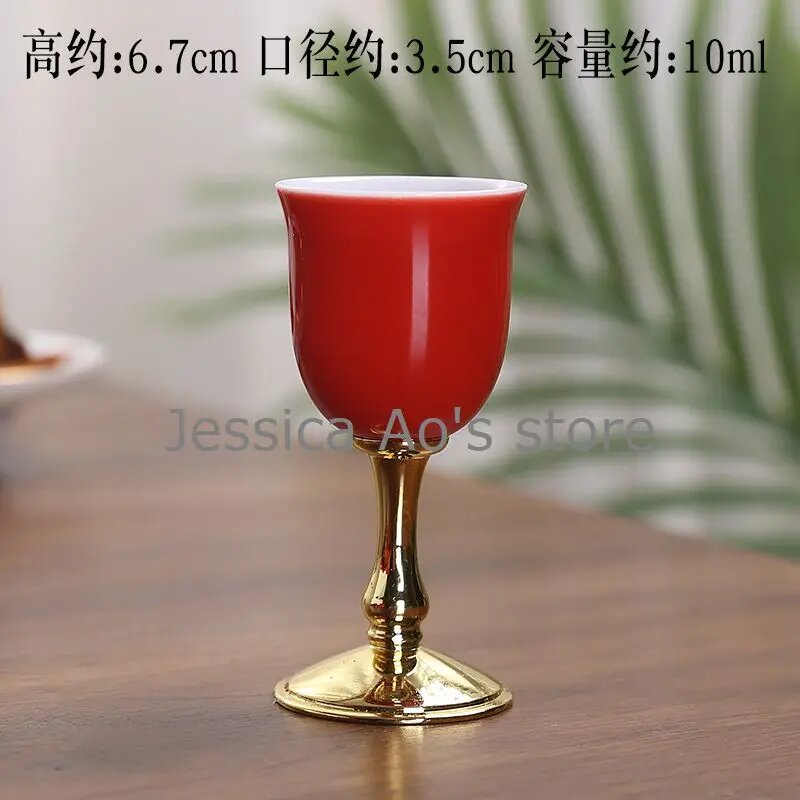 Набор для саке из белой керамики 1pc 10ml