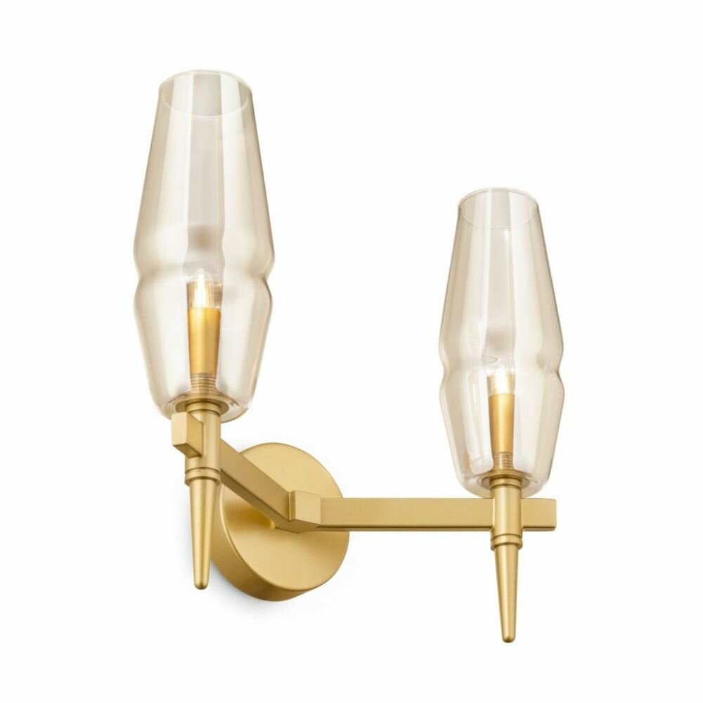 Бра Maytoni Lita H002WL-02G Золото, Прозрачный.
