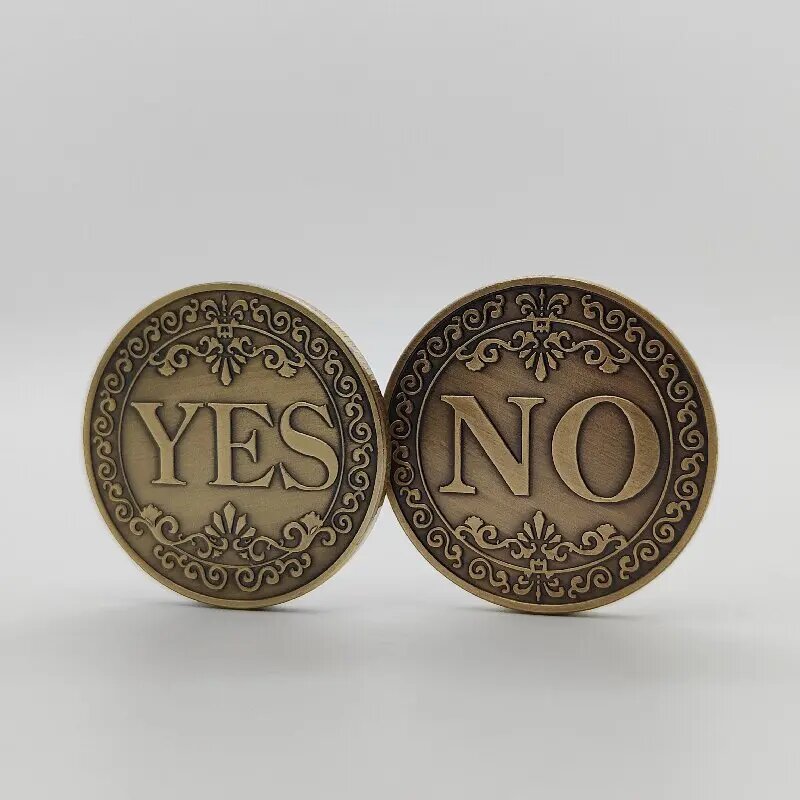 Монета "Да/Нет" коллекционная, цвет 1PC yes no