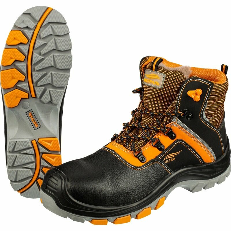 Ботинки Мистраль ULTRA ПУ/Р с КП и АС шерст. мех р43 (128709)