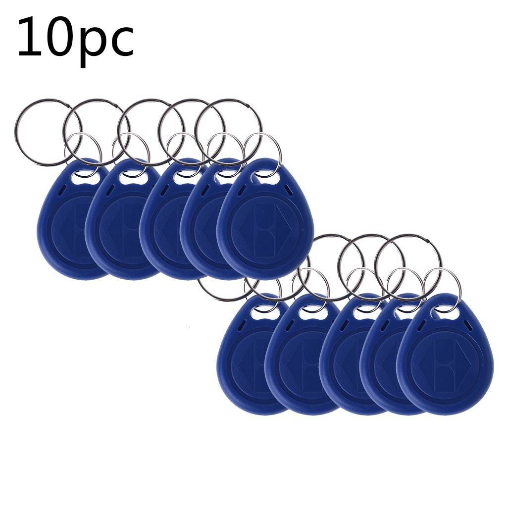 T5577/EM4305 перезаписываемые RFID-брелоки, 10 шт, Синий
