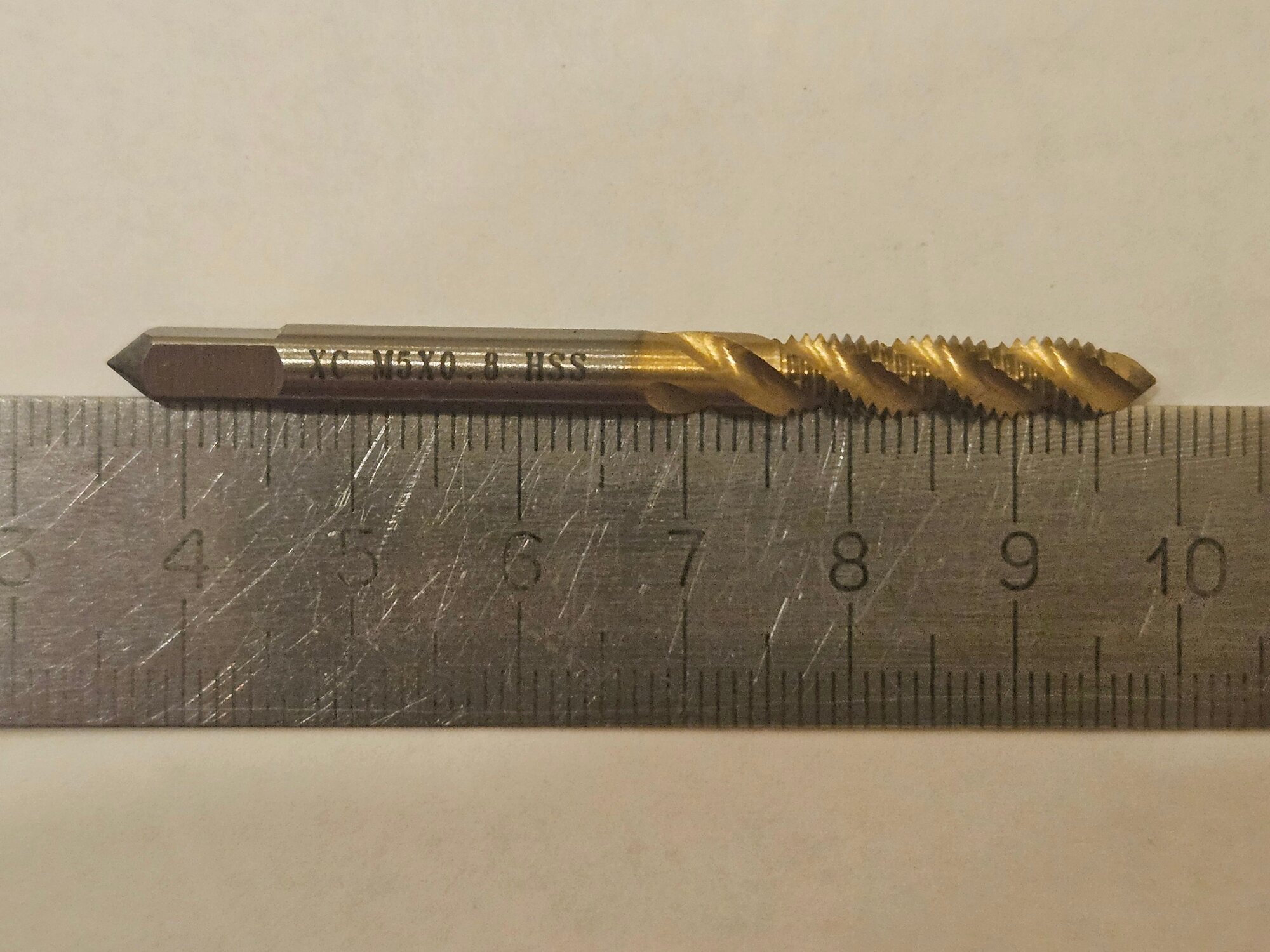 Метчик машинный винтовой М5х0,8