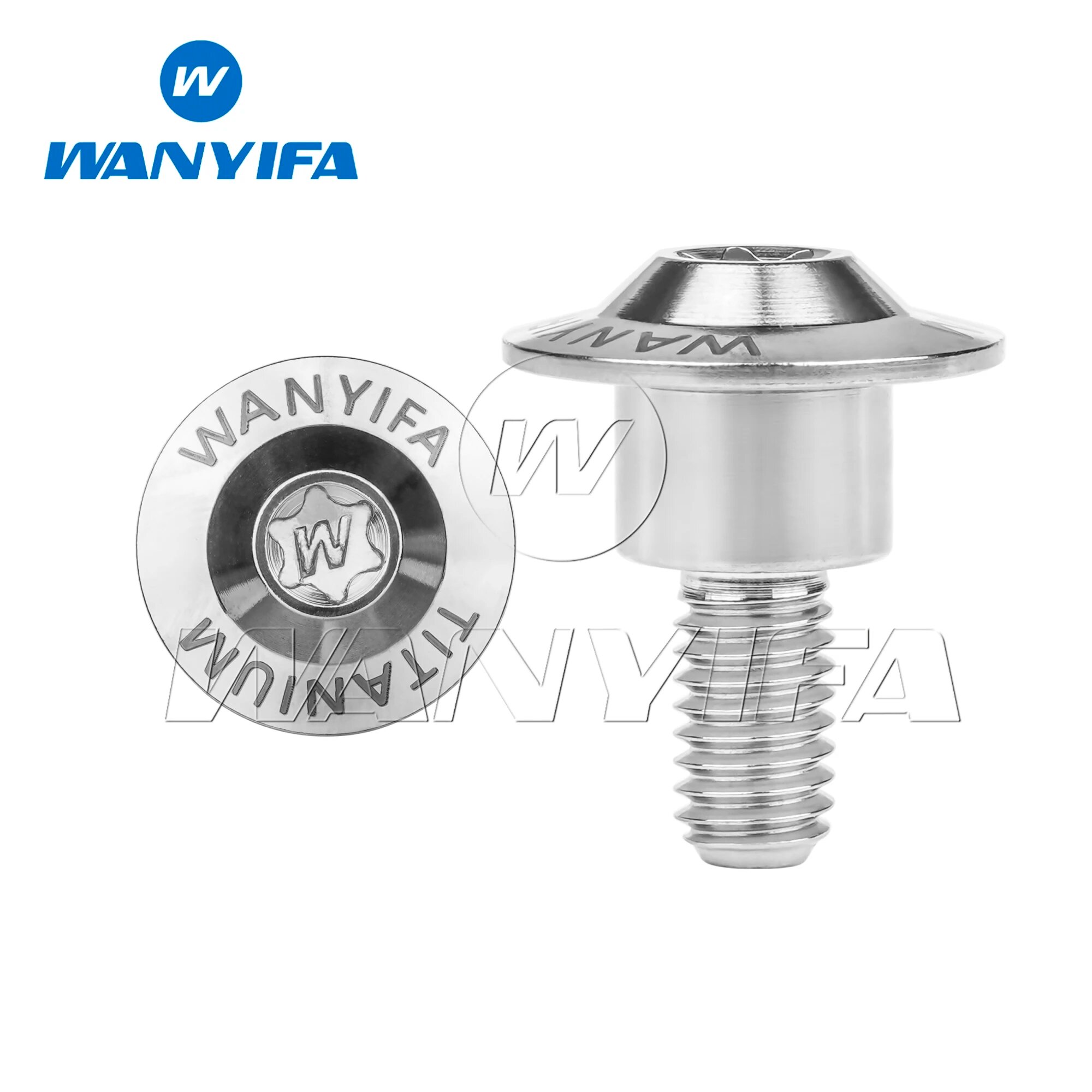 Титановый болт Torx Wanyifa M5/M6x11-22 мм для крепления мотоцикла, головка зонтика в виде ступеней бабочки