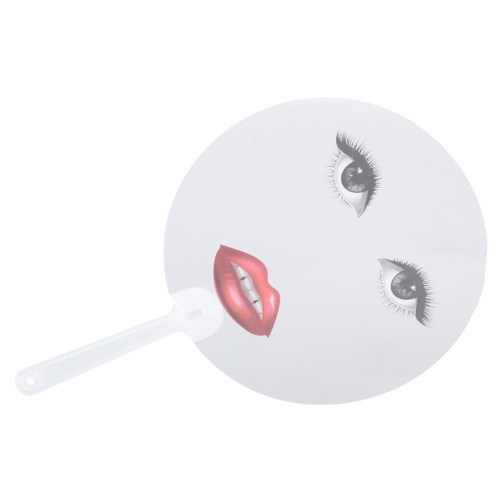 Креативный Пластиковый Ручной Веер С Абстрактным Рисунком И Принтом Красных Губ Для Концертов Вечеринок И Летнего Охлаждающего Реквизита Для Фотосессий