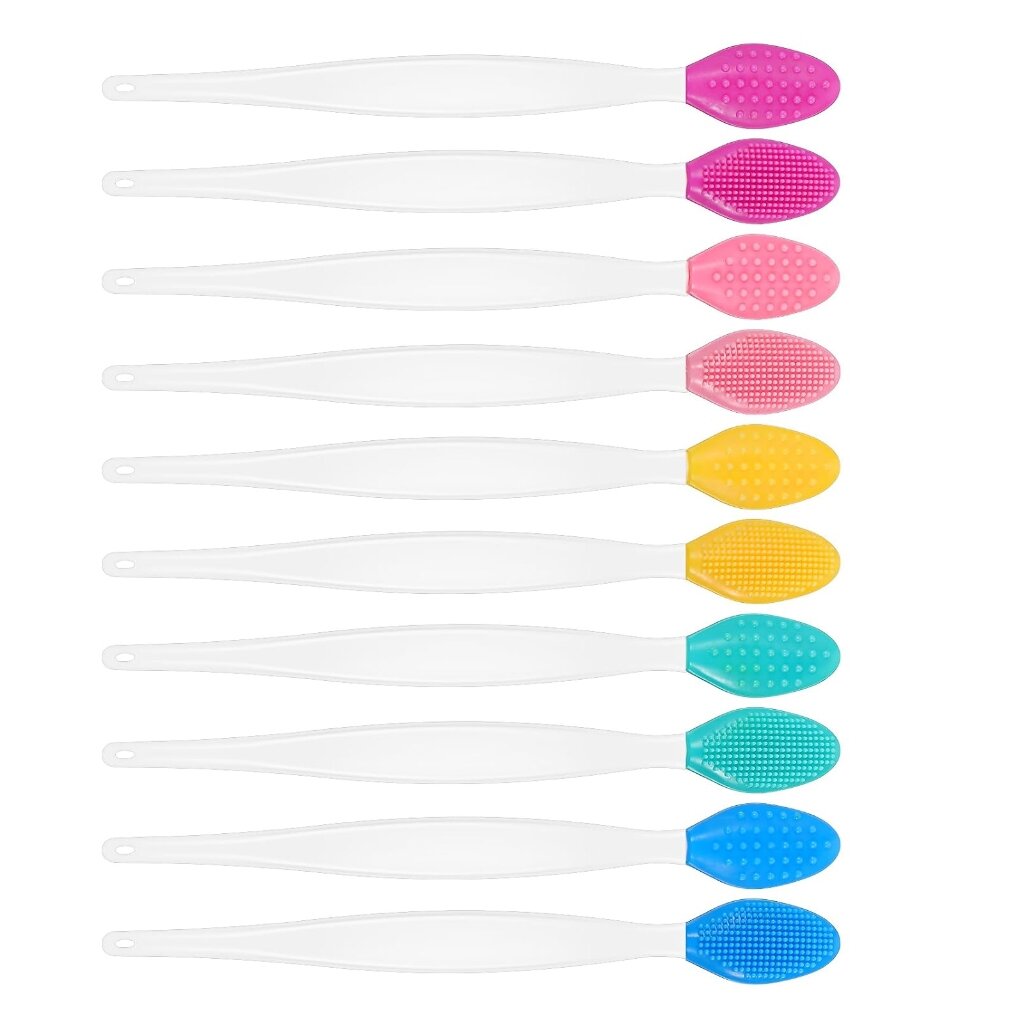 10 шт. красочные силиконовые средства для очищения лица для удаления черных точек и улучшения текстуры кожи