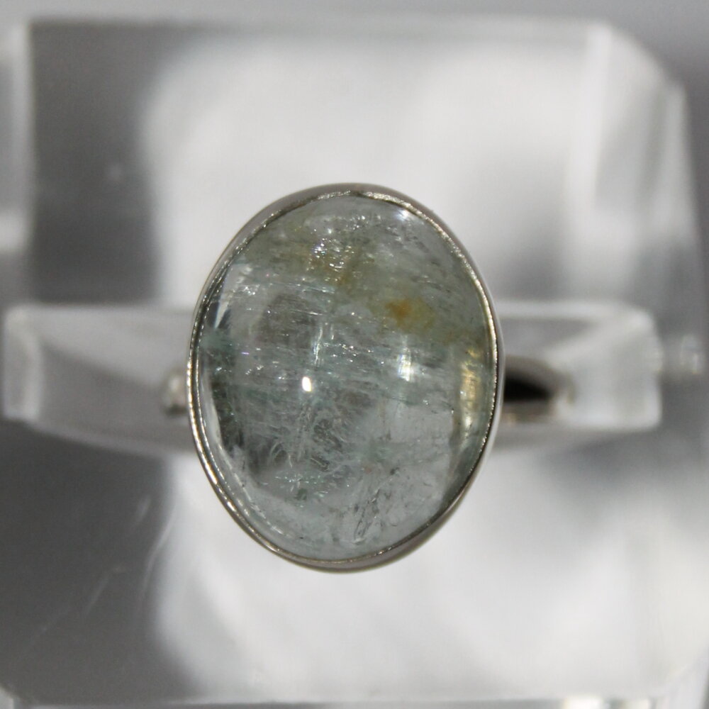 Кольцо, аквамарин