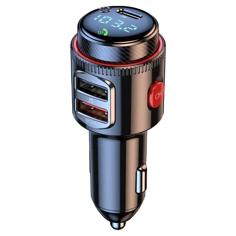 Автомобильный Bluetooth-совместимый плеер, FM-передатчик, модулятор, светодиодный дисплей, быстрое зарядное устройство, авто Aux-радио, Mp3-плеер, музыкальный автомобильный комплект