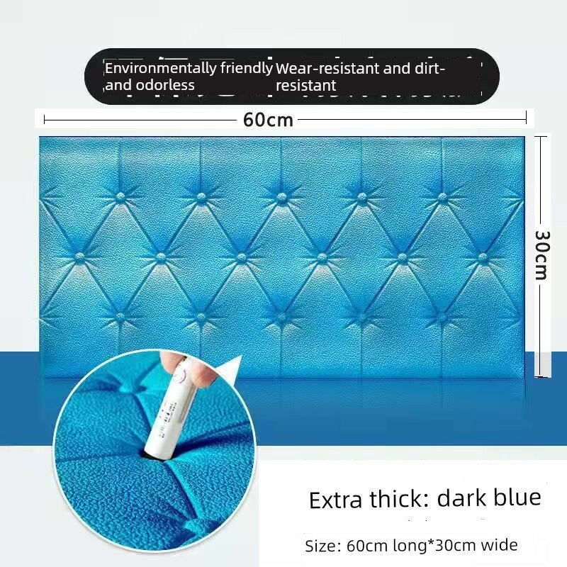 Детские противоударные наклейки на стену, мягкая обивка изголовья, обрамление стены из татами, наклейки у кровати,