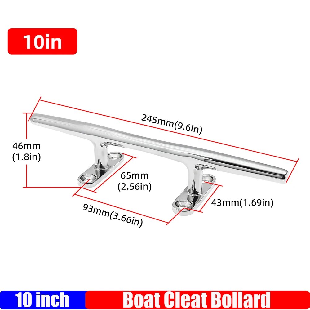 Морские кнехты из нержавеющей стали 5/6/8/10 дюймов 10 inch