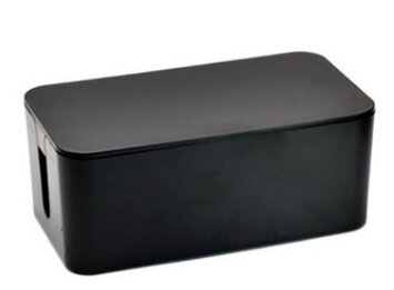 Пластиковый ящик для хранения проволок пластиковый ящик для сбора кабелей ящик для управления кабелями ящик для хранения электропроводки розеточная коробка черный Средний