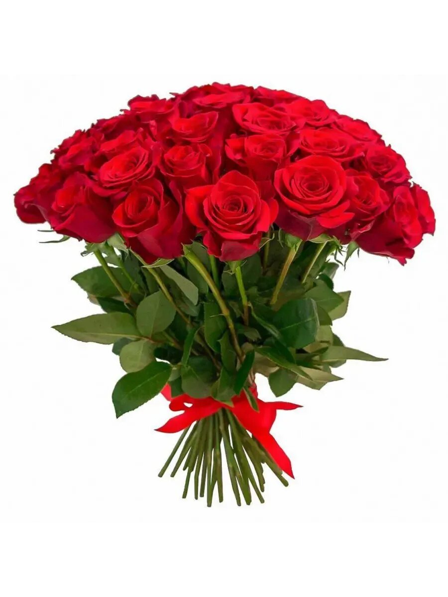 Букет живых цветов из 59 Белых Гвоздик