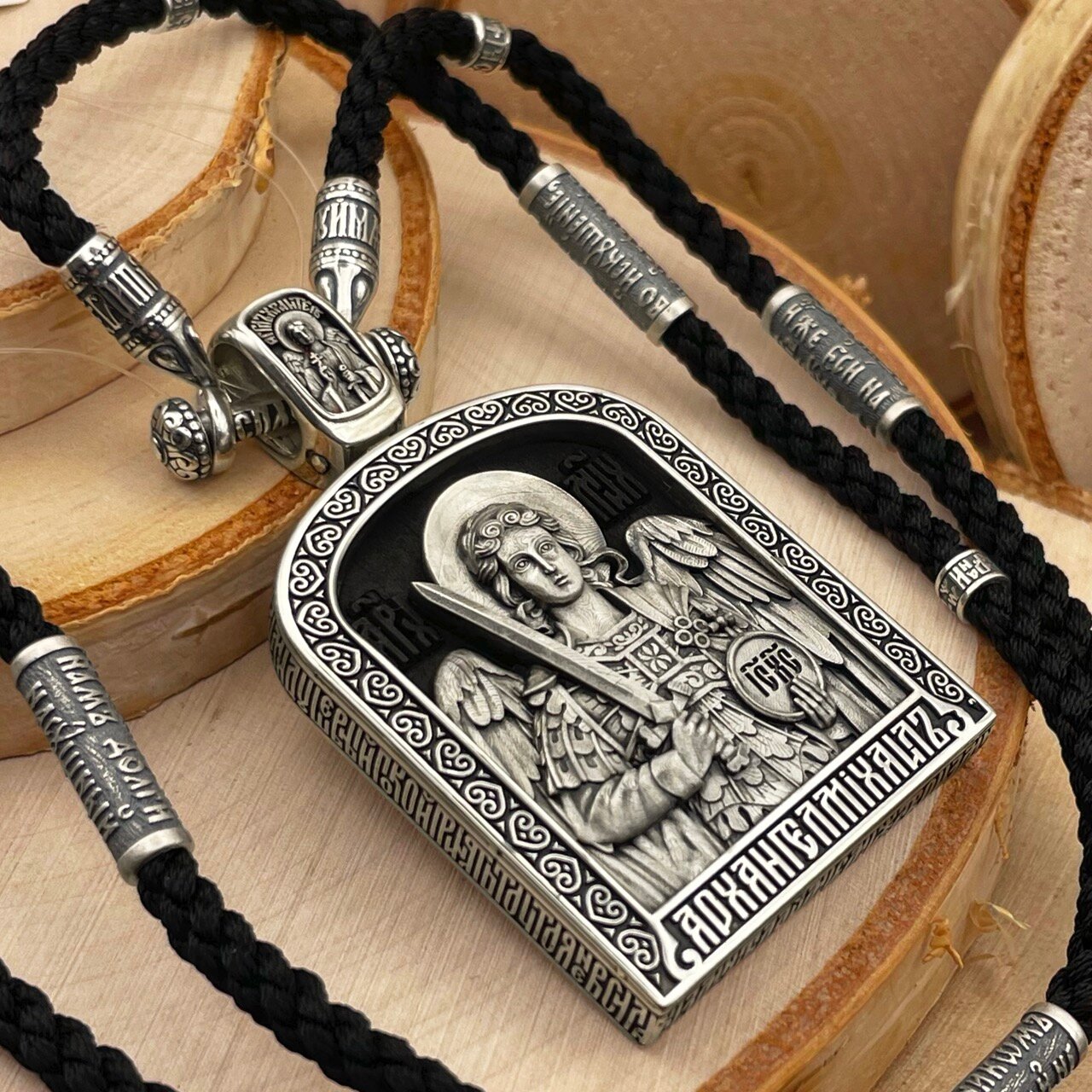 Комплект украшений, серебро, 925 проба, оксидирование, чернение