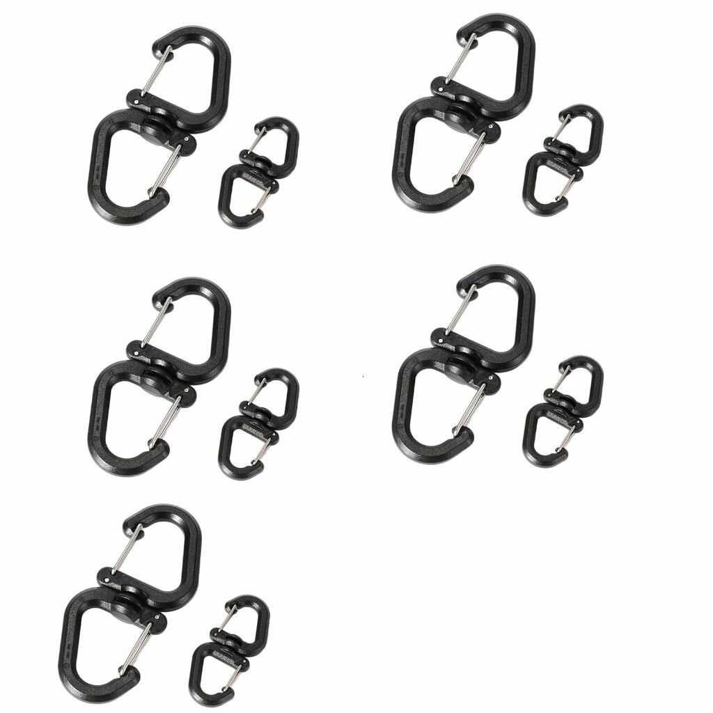 360-градусный вращающийся двойной карабин с S-образным крюком для активного отдыха, - Стиль C