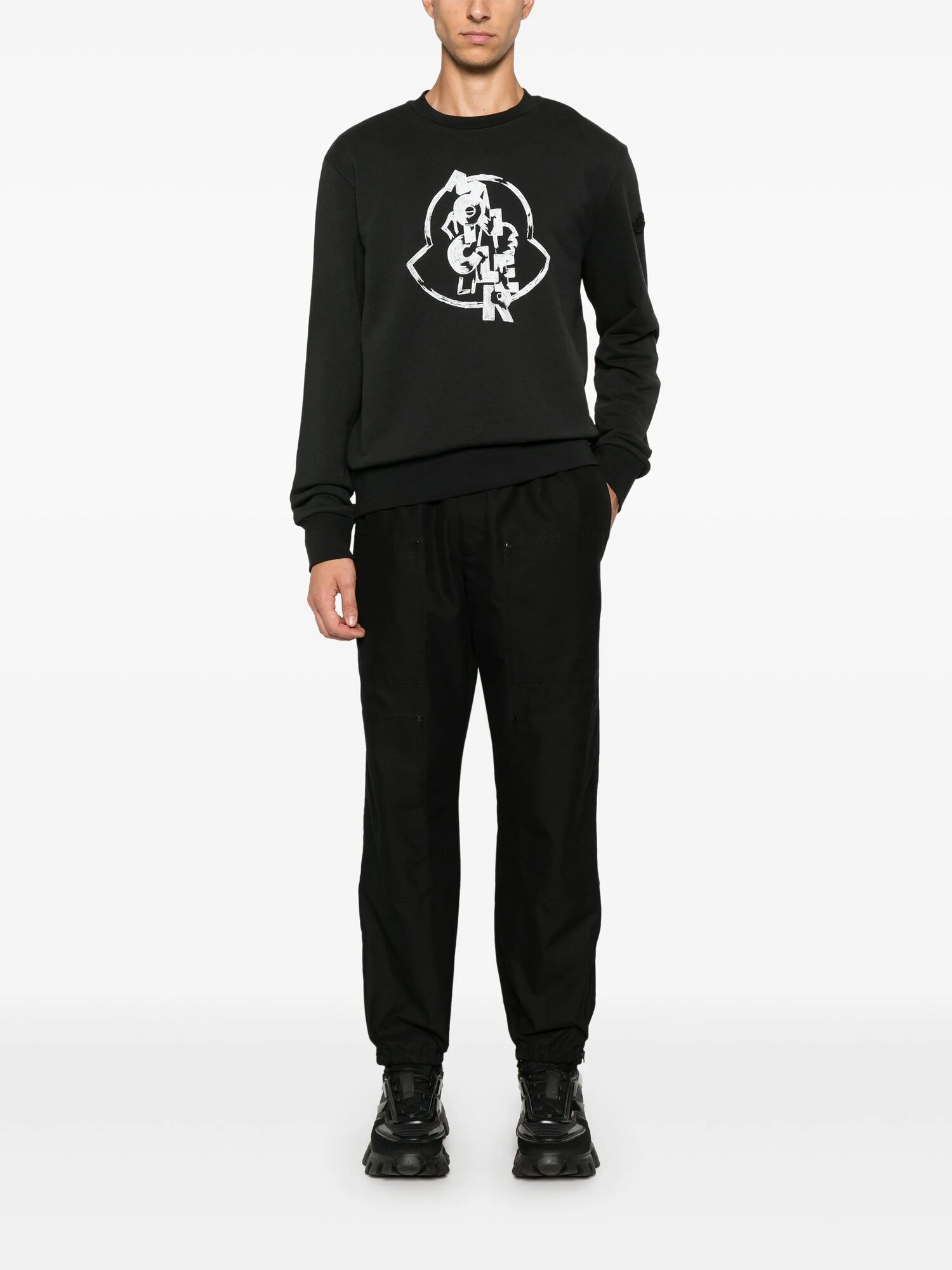 Брюки классические Moncler, размер M, черный — фото 1
