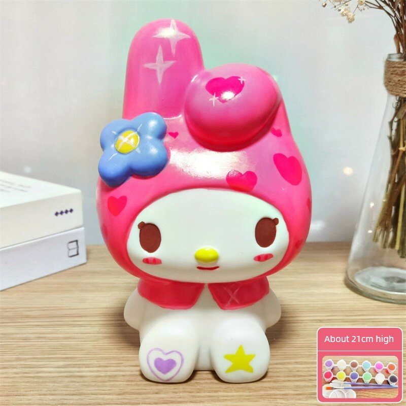 Набор для творчества: раскраска-гравюра Hello Kitty (без гипса), сделай сам, ручная роспись, игрушка для детей (TikTok)