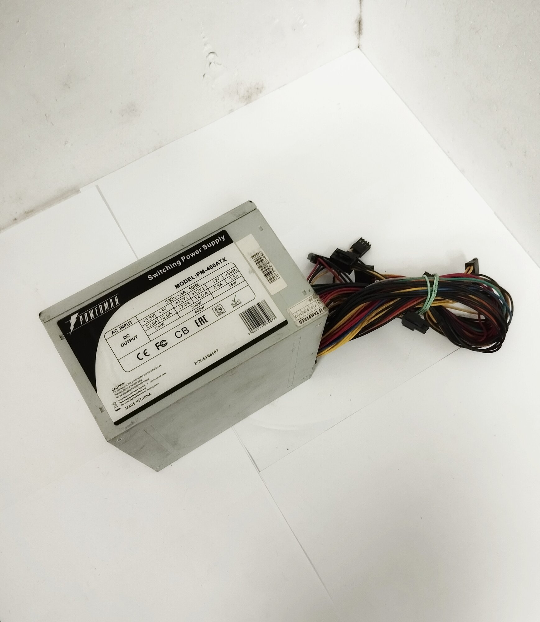 Блок питания Powerman PM-400ATX 400W 24+8+6pin