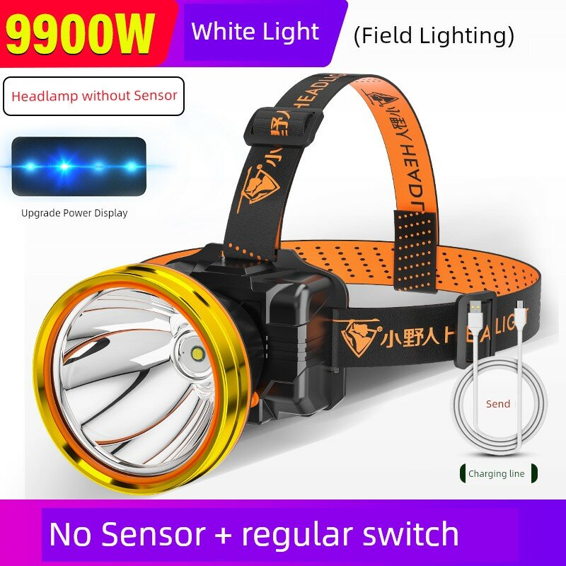 9900 Люмен White Light 200 часов работы Индикатор заряда Без движения