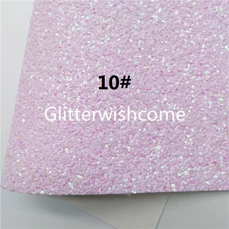 Блестящая искусственная кожа Glitterwishcome для бантов Розовый, 10