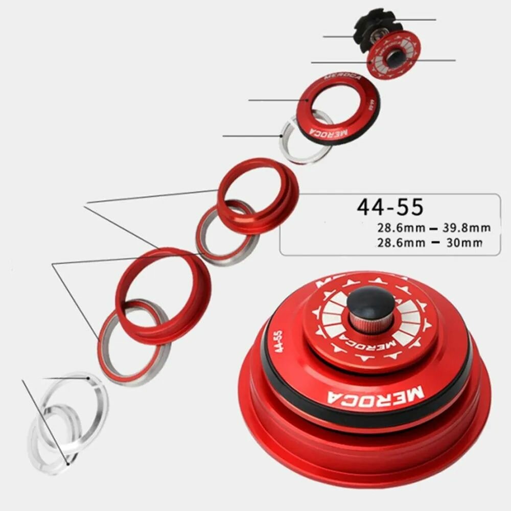 OZ-GLGS-Велосипедная рулевая колонка для горного велосипеда безрезьбовая рулевая колонка проставки колпачок 44мм/55мм