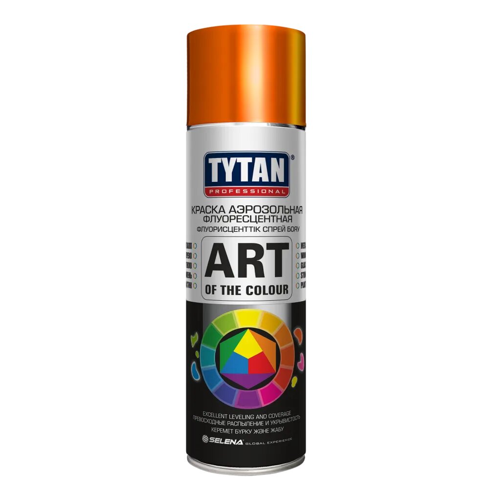 Краска TYTAN PROFESSIONAL ART OF THE COLOR аэрозольная флуоресцентная RAL1011 оранжевый 400мл