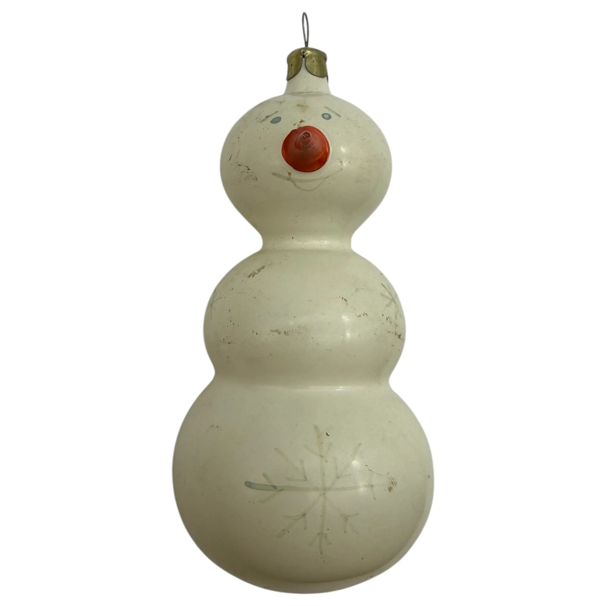 Игрушка ёлочная "Снеговик", 12 см, 1960-1970 гг, разные заводы, СССР