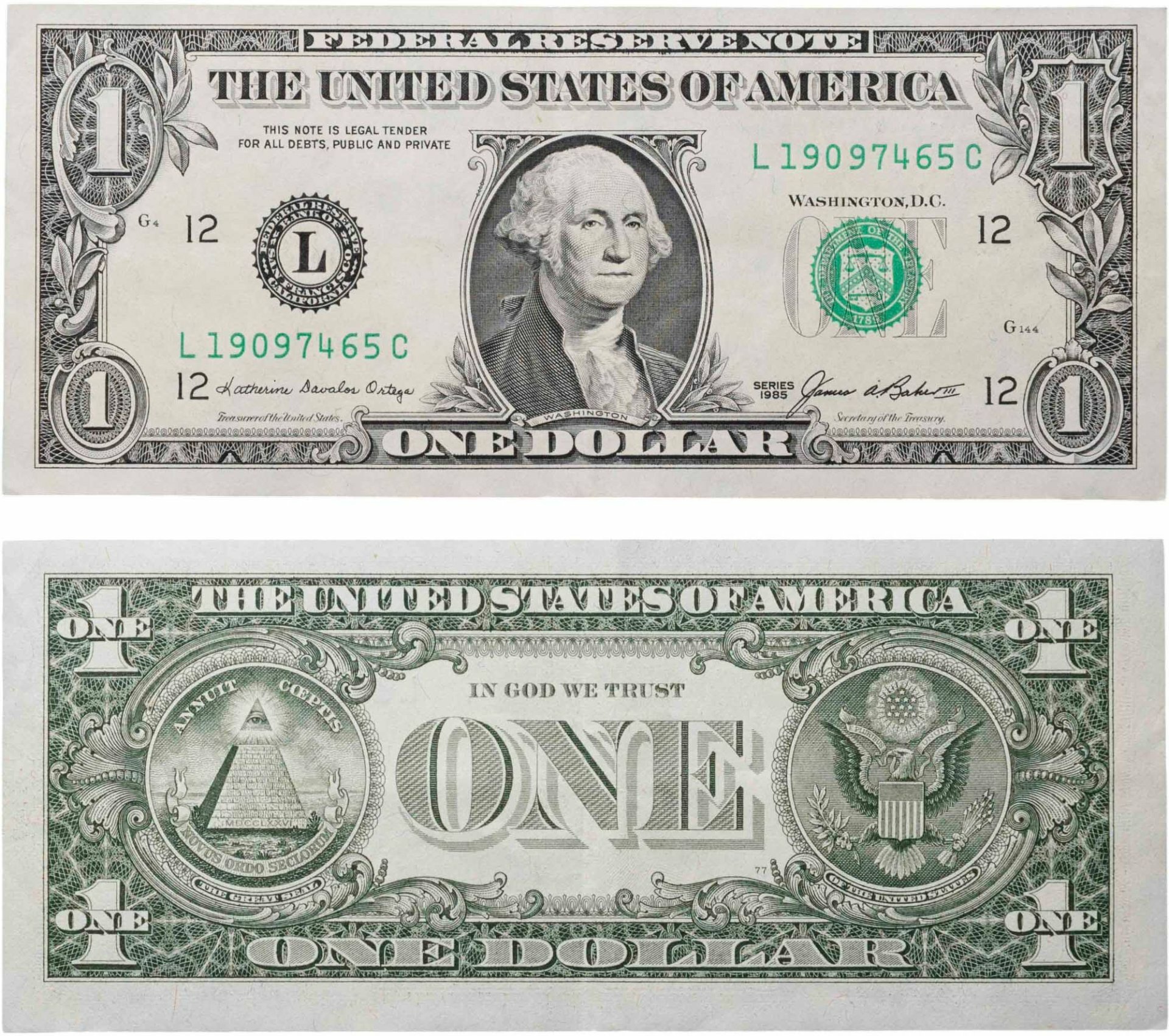США 1 доллар 1985 года Pick 474 L-Сан Франциско