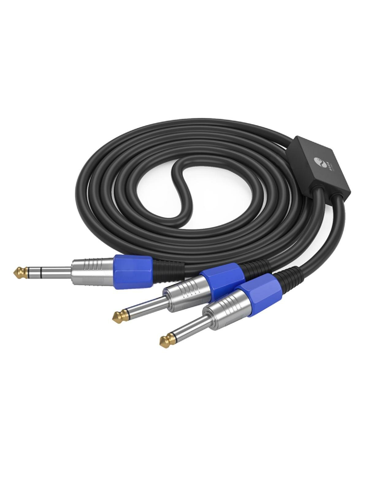 15 см-10 м 6,35 мм Кабель-разветвитель Aux от штекера к двойным штекерным разъемам Проводная линия