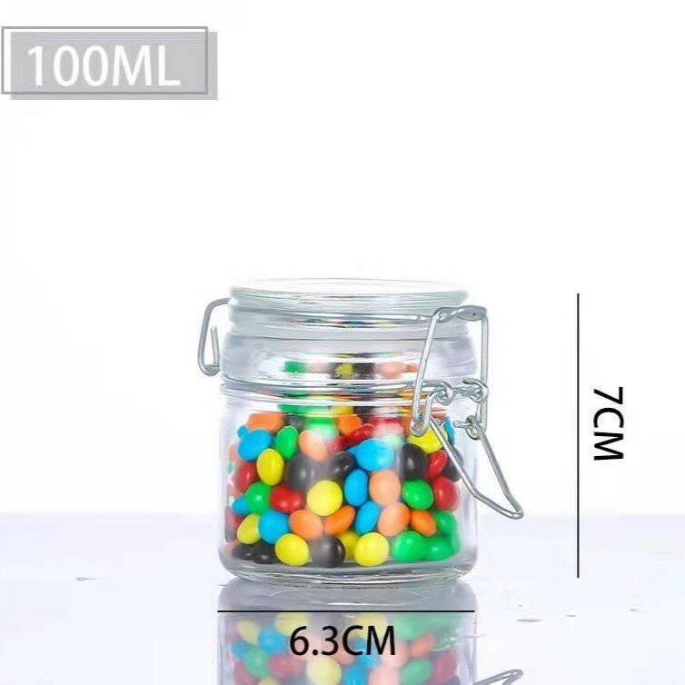 Резервуар для хранения застежки стеклянная герметичная банка игристое вино кимчи чай чай банка для хранения меда