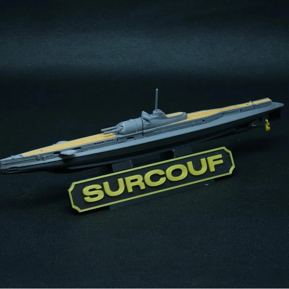 1/700 RC корабль 17,8 см Surcouf Cruiser подводная лодка в сборе модель тщательно изготовленные 3D печатные корабли статическая модель корабля игрушечные украшения