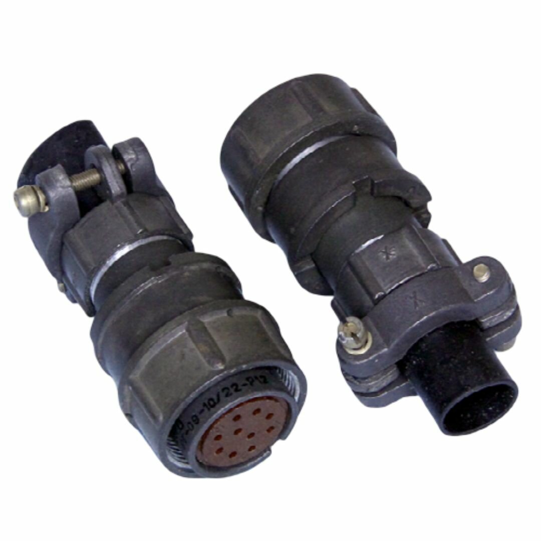 Розетка кабельная на 10 контактов ОНЦ-РГ-09-10/22-Р12, 1шт