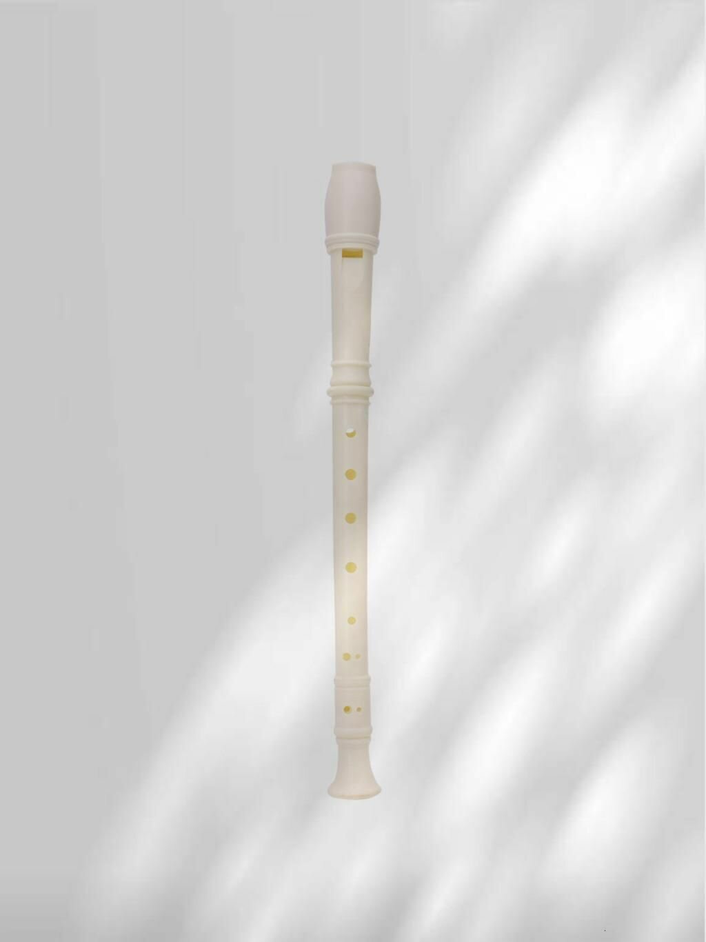 Пластиковый сопрано-блокфлейта 8 отверстий, Белый