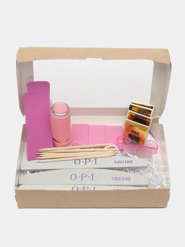 Подарочный женский набор для маникюра и педикюра, для наращивания, ламинирования ресниц