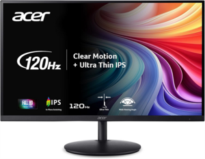 Монитор Acer Монитор Acer 23.8" SH242YG0bih черный IPS LED 1ms 16:9 HDMI матовая HAS Piv 250cd 178гр/178гр 1920x1080 120Hz FreeSync VGA FHD