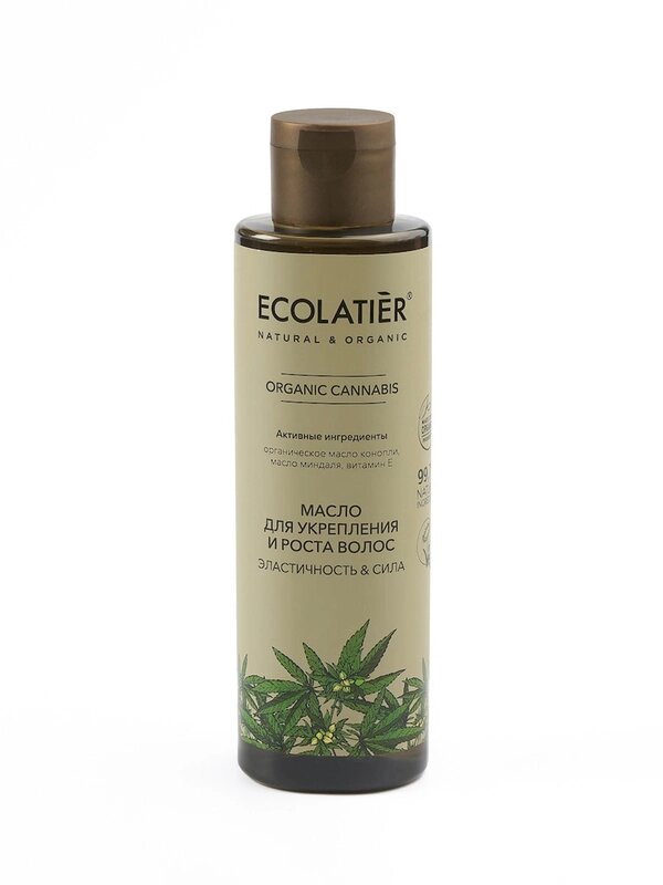 Масло для укрепления и роста волос Ecolatier GREEN Эластичность & Сила, 200 мл