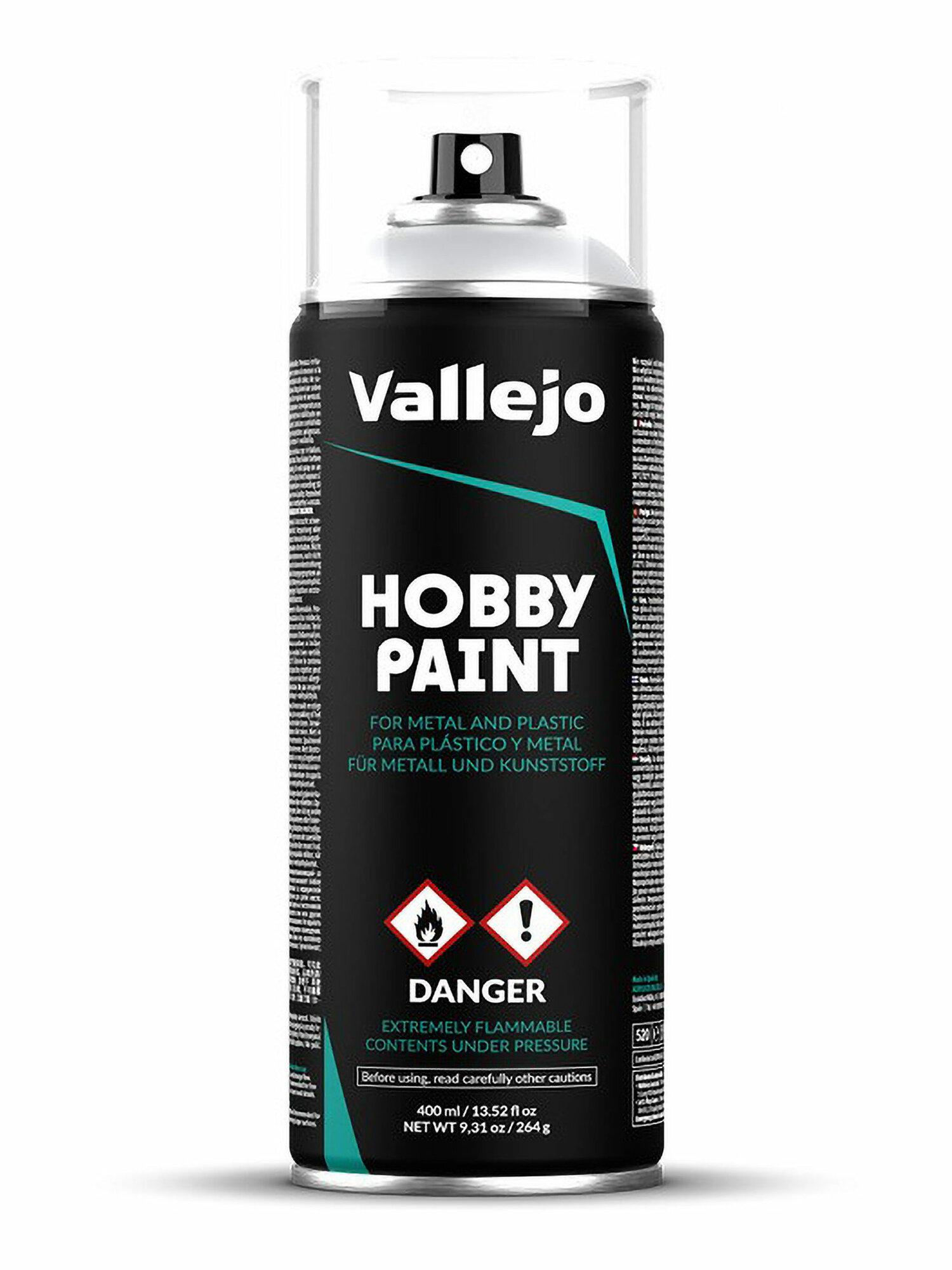 Аэрозольная грунтовка Vallejo серии Aerosol - Grey 28011, 400 мл