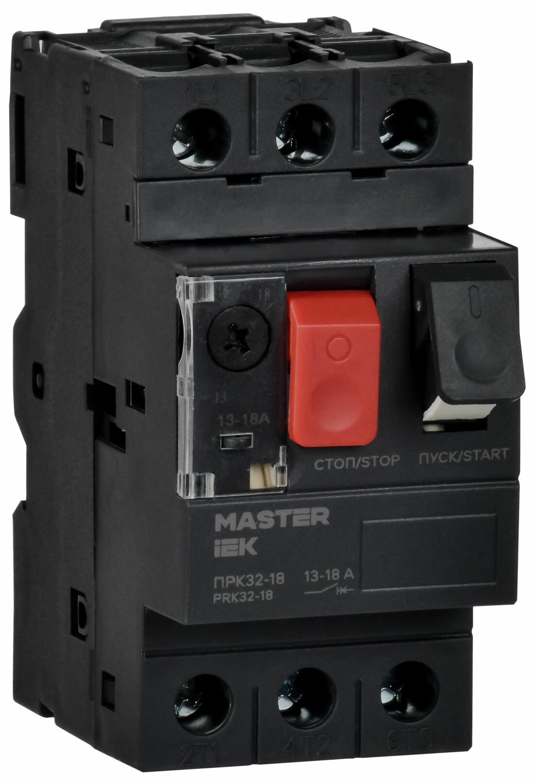 Пускатель IEK на 18 А, с плавной регулировкой от 13 до 18 А, для напряжения до 660 В
