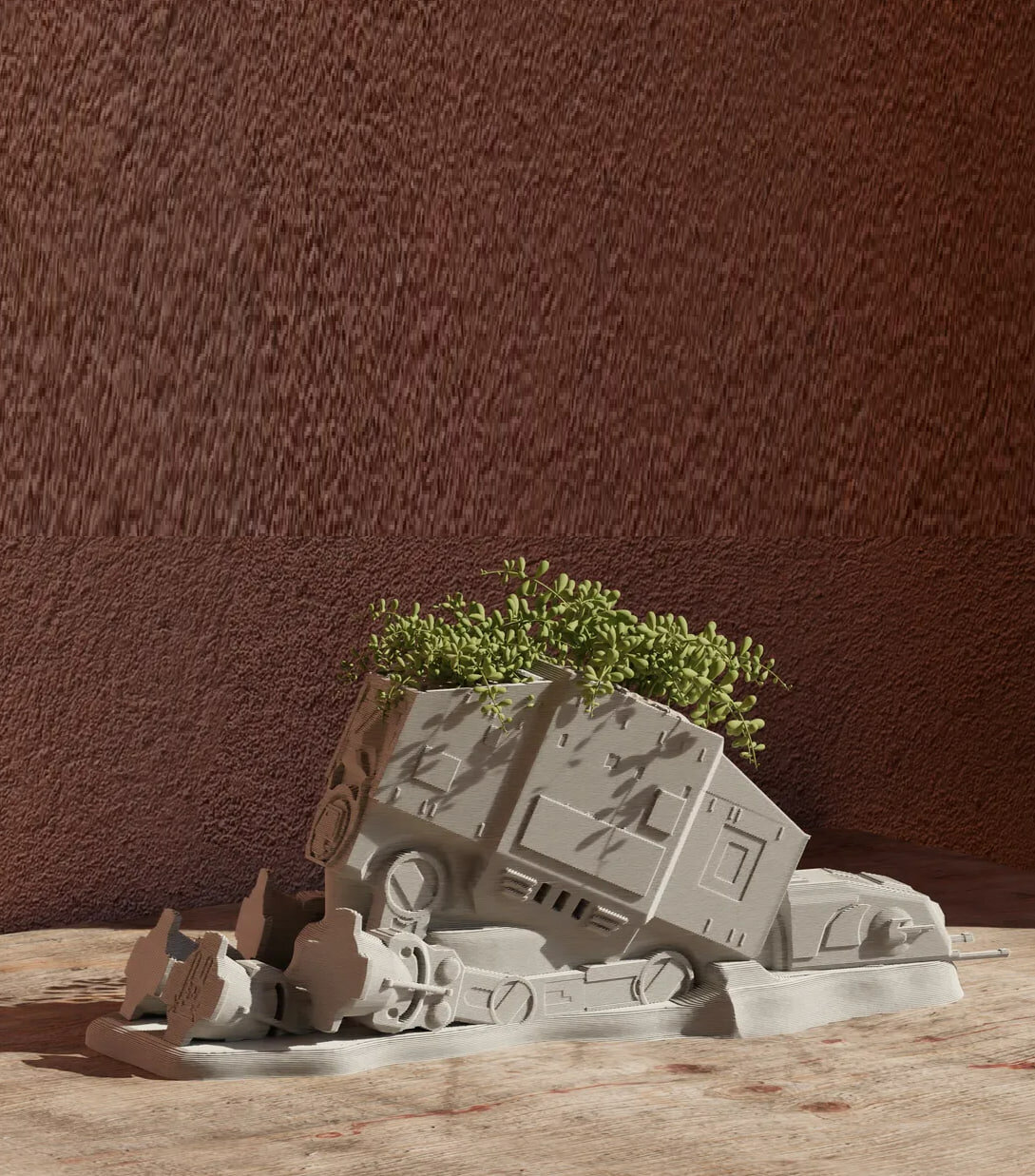 Подбитый тяжелый шагоход AT-AT 3D фигурка Star Wars Звездные войны