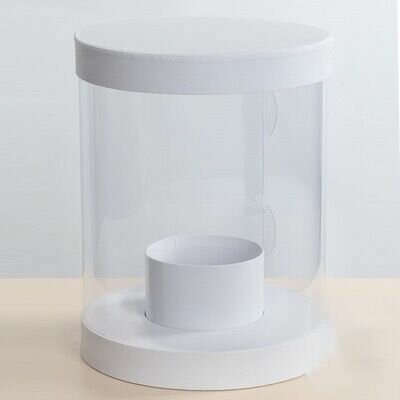 Упаковочная коробка для роз на День святого Валентина, прозрачная коробка для цветов, ручная коробка для цветов, круглая коробка для цветочной композиции, упаковка для свежих цветов, подарочная коробка