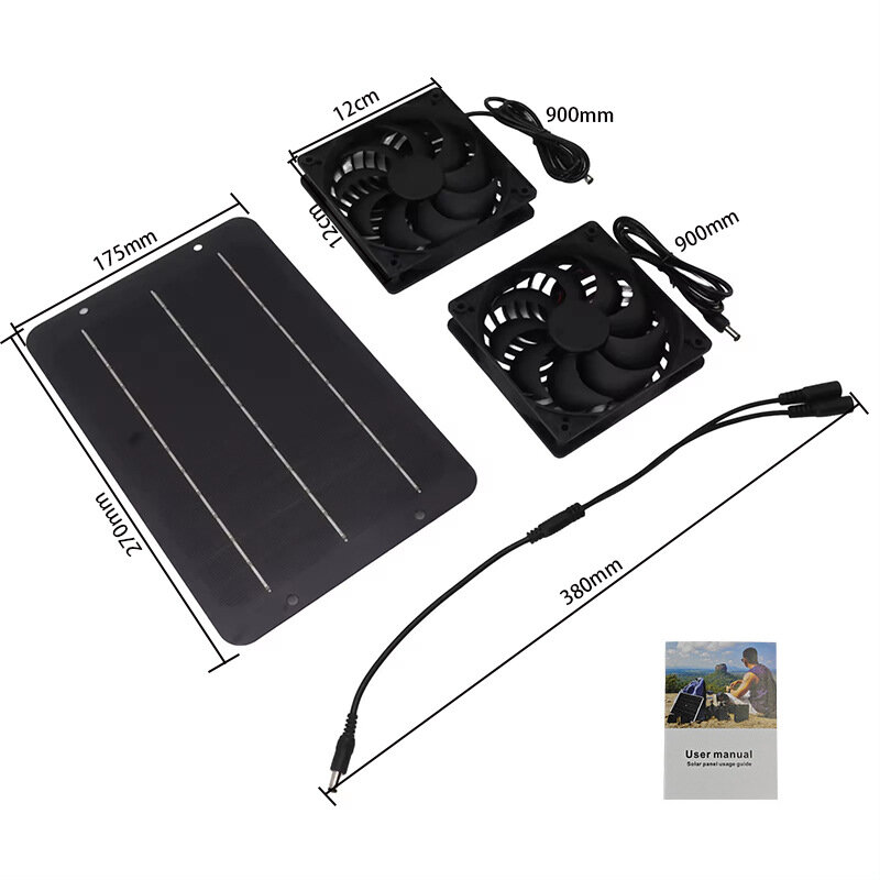 Трансграничные поставки солнечных панелей, солнечных вытяжных вентиляторов для животных, вентиляционных систем, экологически чистых и бесшумных, с большим объемом воздуха.