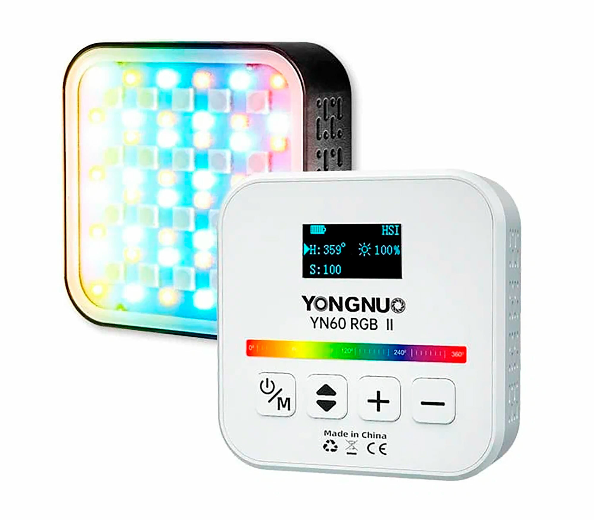 Осветитель Yongnuo YN60 RGB II, 2500-9900К, 6 Вт, питание от аккумулятора