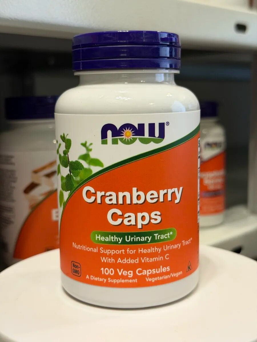 NOW Cranberry Caps - экстракт клюквы для здоровья мочевыводящих путей и иммунитета, 100 капсул