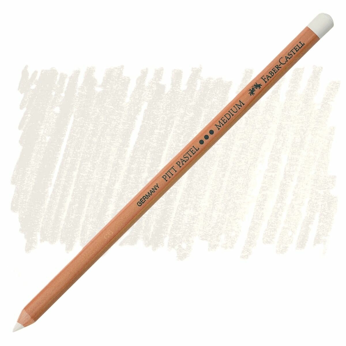 Пастельный карандаш Faber-Castell Pitt Pastel, 1 шт, цвет №101 белый средний