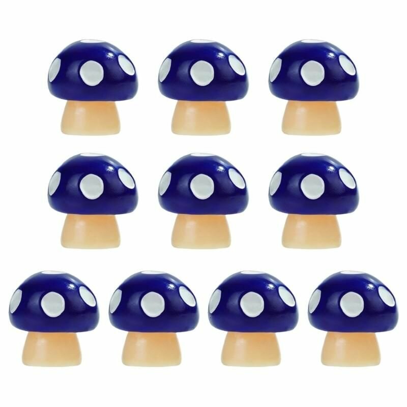 10 шт. Декоративные грибы из смолы, - 02