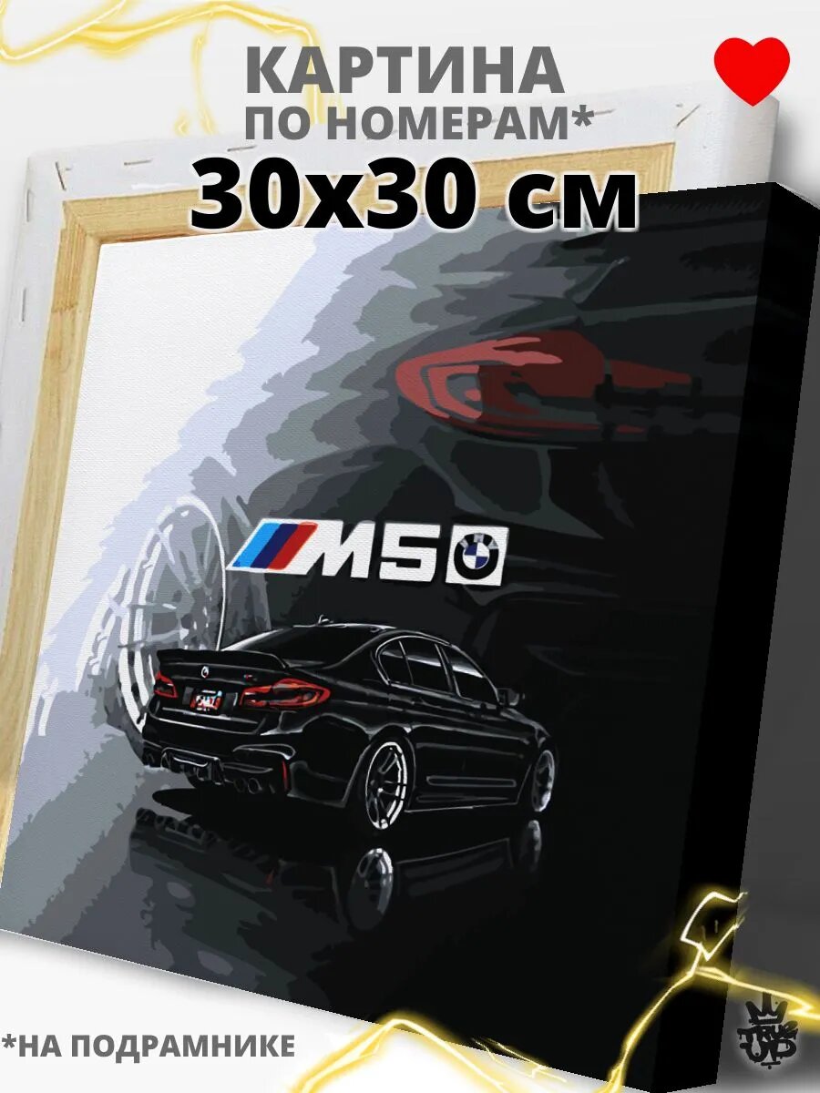 BMW картина по номерам на холсте
