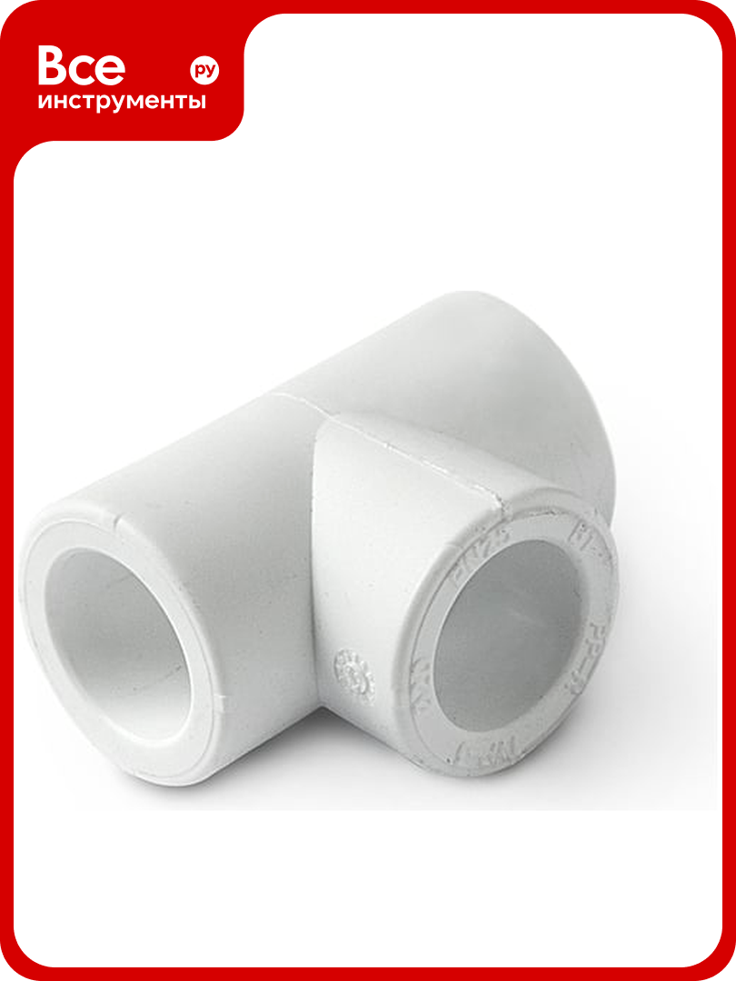 Тройник PRO AQUA PP-R белый 50 мм PA14016Pb
