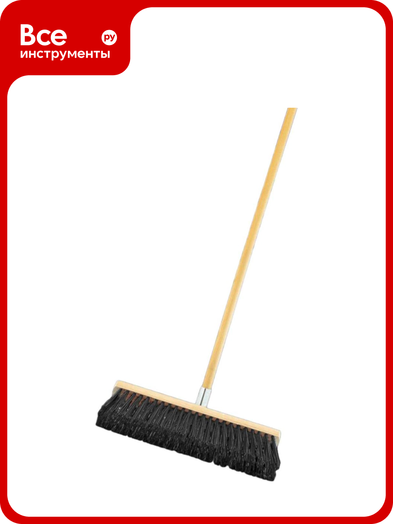 Щетка уличная в сборе Guppy 500 мм, бук, крепление металл, черенок без резьбы 8005250