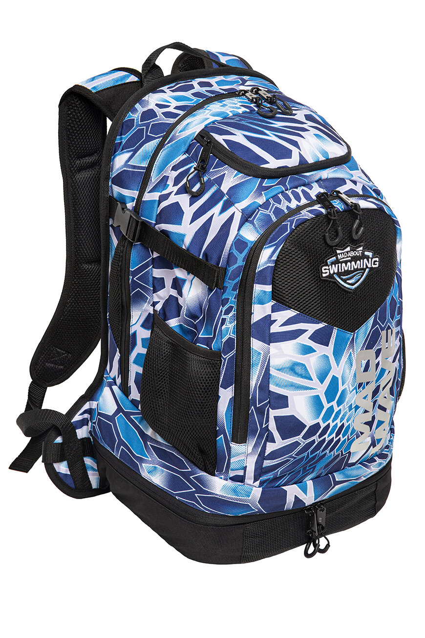 Рюкзак MAD WAVE Lane, размер 54x32x24см (32л), цвет синий, с рисунком