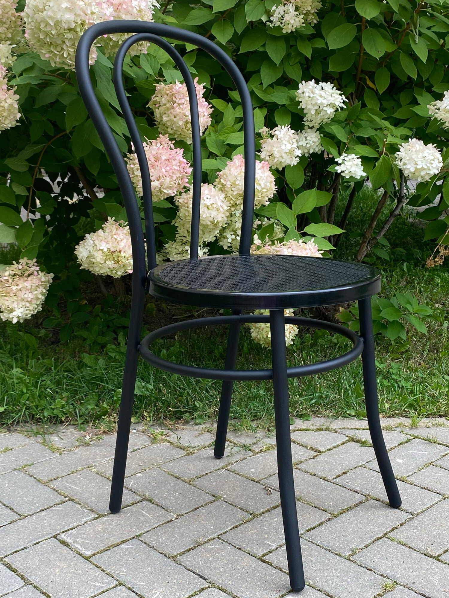 Стул Венский с пластиковым сиденьем, Северсталь, черный муар, до 140 кг