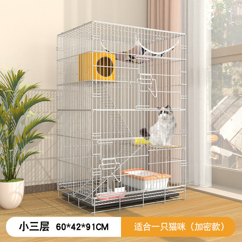 Клетка для кошек, домашняя вилла для кошек с туалетом, внутренняя, очень большая, складная кошачья домик, маленькая клетка для кошек, кошачье гнездо