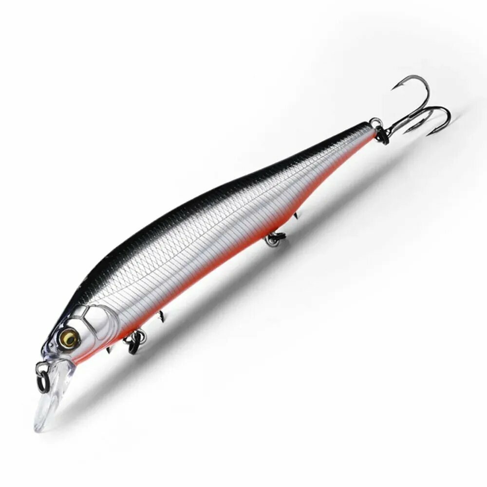 Воблер BEARKING ITO-SHINER 115 SP с шумовым эффектом с шариковой системой балансировки, суспендер Minnow 11,5 см; 15 г; 0,5- 1,2 м